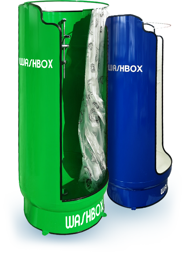 WASHBOX - Mobile Dusche & Toilette für Badsanierung & Kurzbaustellen