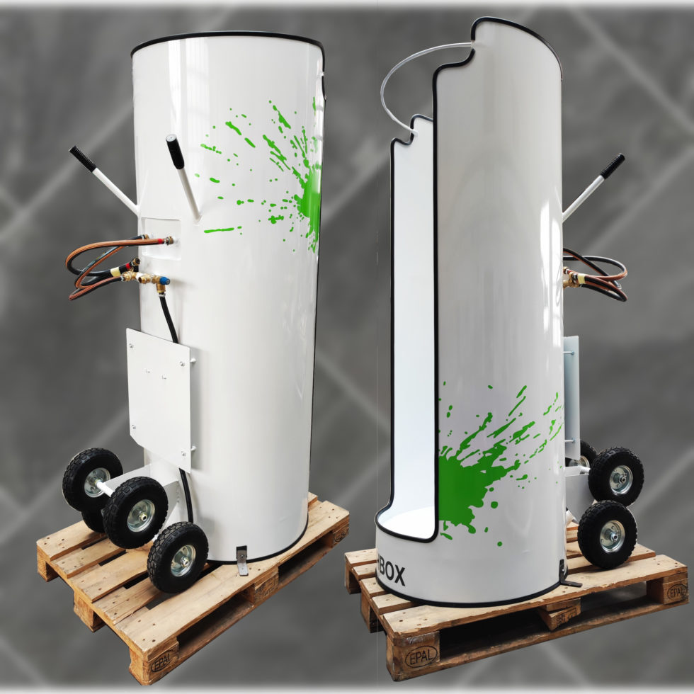 Mobile Duschen mieten » WASHBOX - Mobile Dusche und Toilette